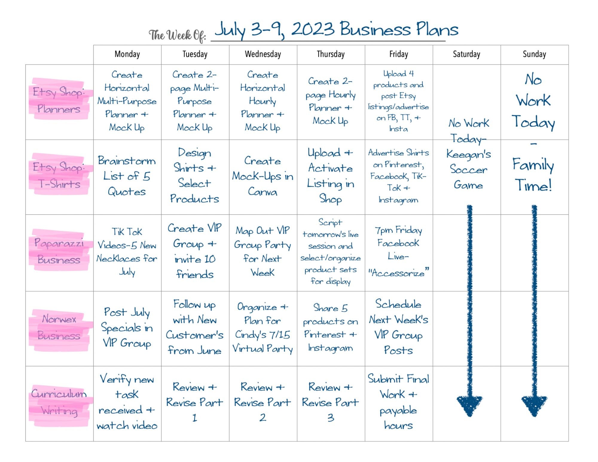 Multi-purpose Weekly Planner - Etsy