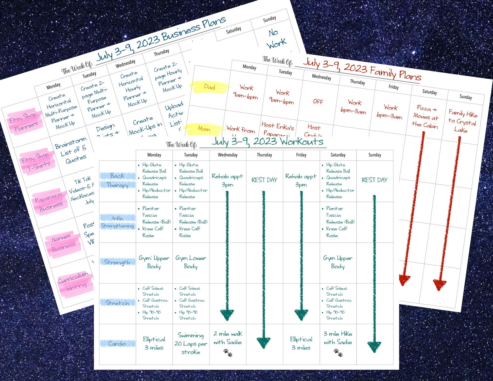 Multi-purpose Weekly Planner - Etsy