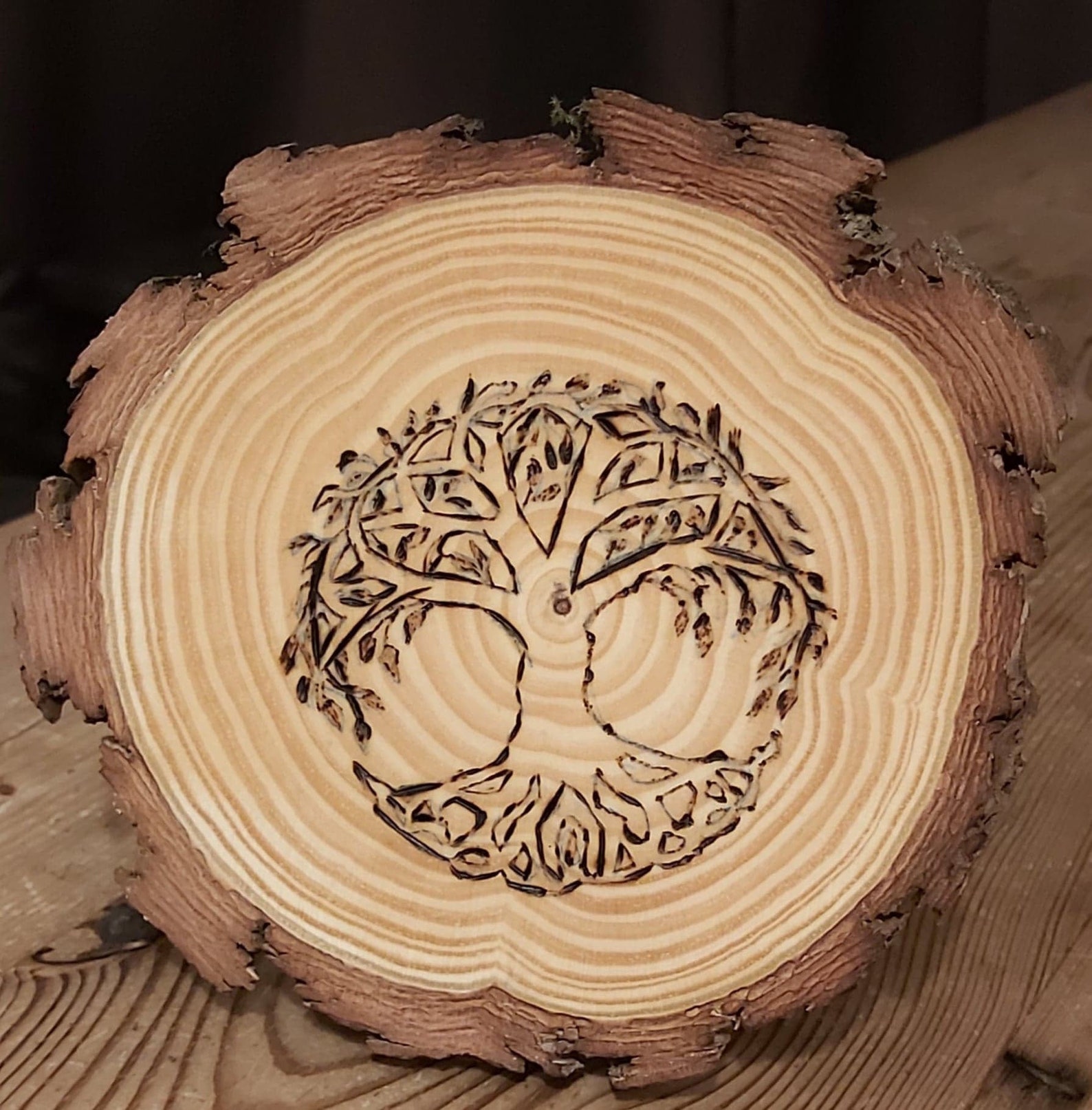 Tree Of Life Pyrography Plaque | Etsy