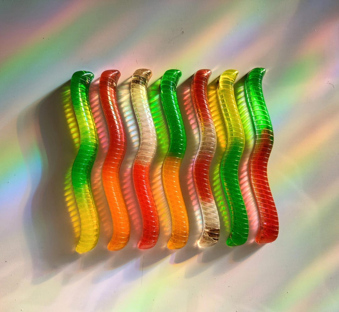 Resin Gummy Worms Magnets - Etsy