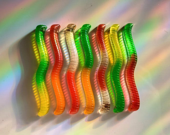 Worm Magnet Set, Quirky Gift, Refrigerator Magnets, Funky Magnets, Gag ...