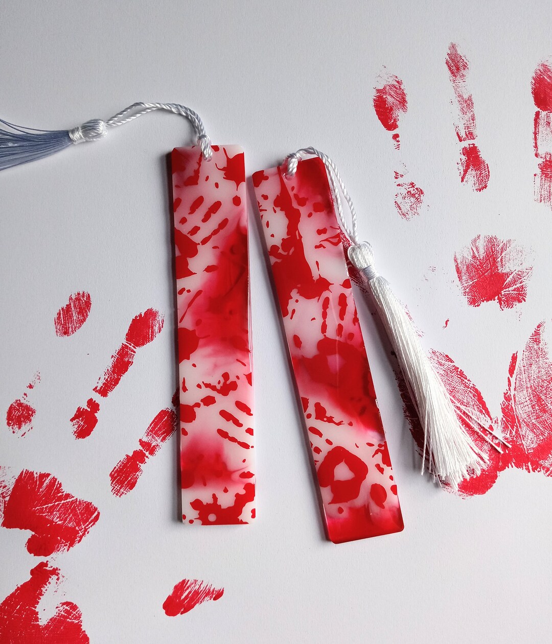 Blood Splatter Bookmark - Etsy