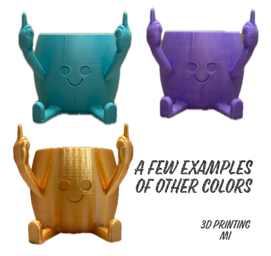 Middle Finger Plant Pot - Etsy