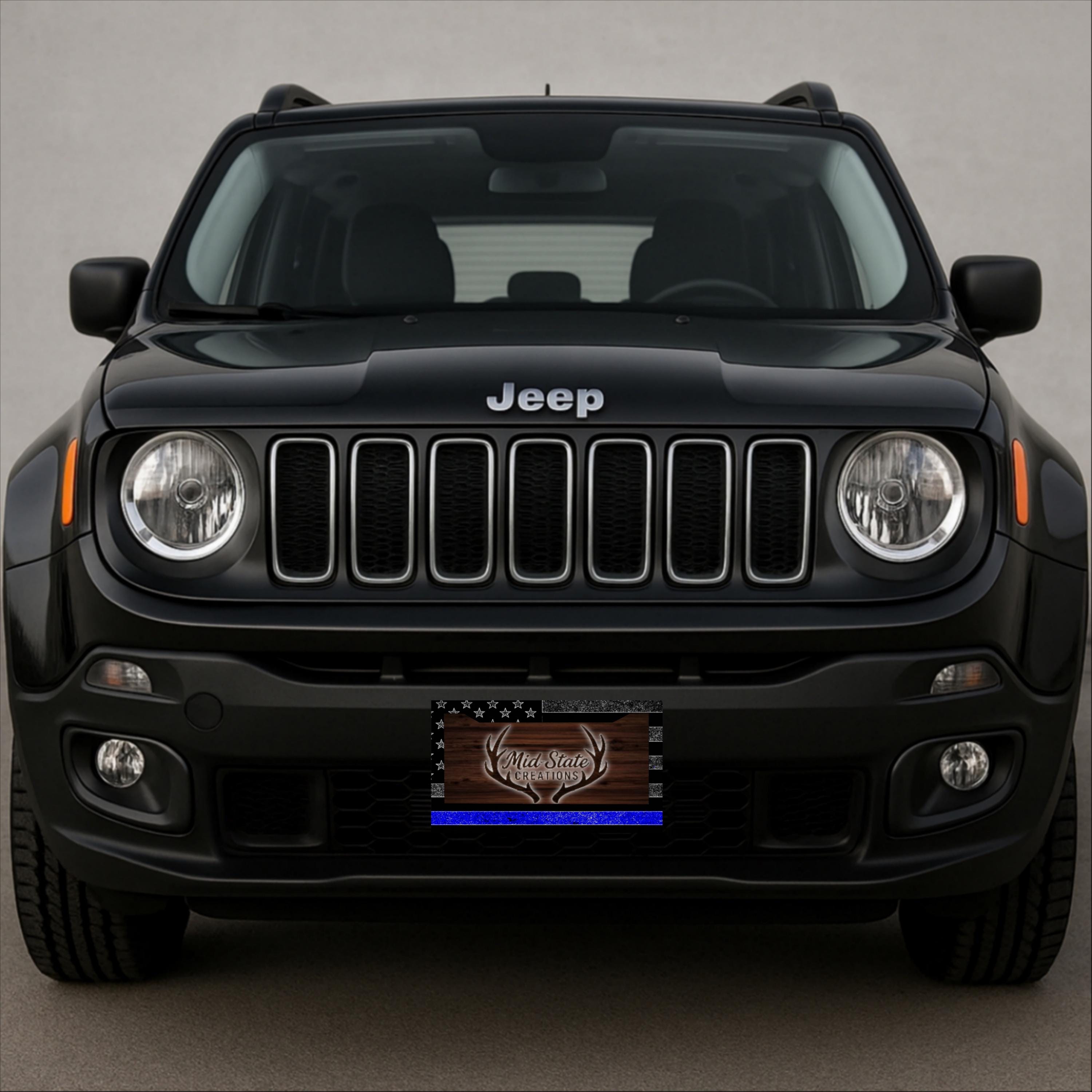Thin Blue Line License Plate Cover - Etsy