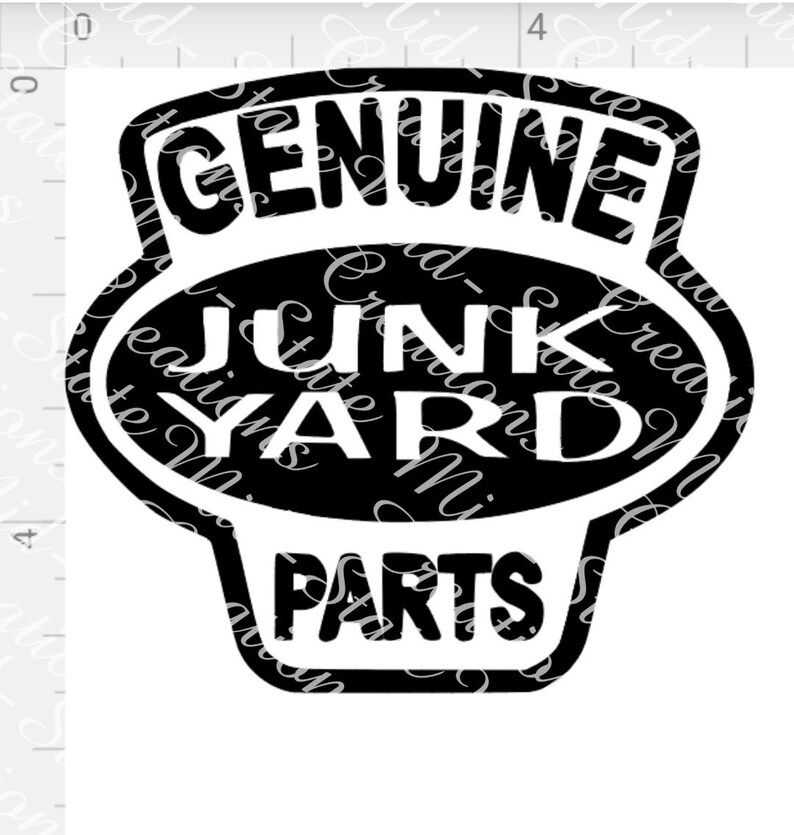 Genuine Junkyard Parts Decal - Etsy