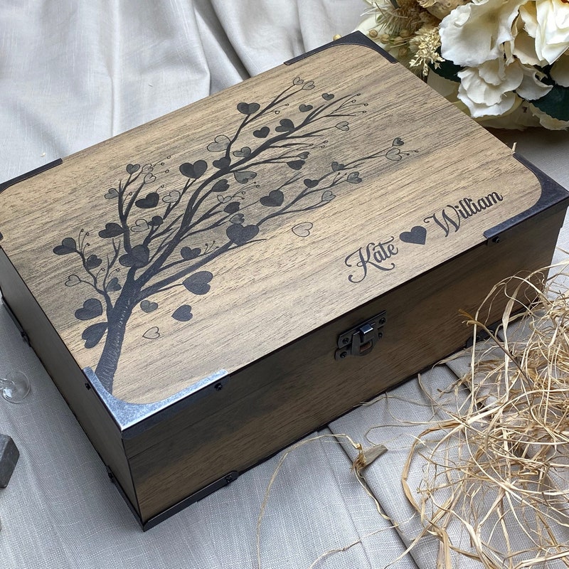 Wooden Keepsake Box - Etsy