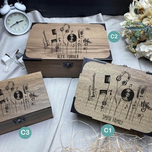 Music Instrument Accessories Box-wooden Gift Box Personalized Handmade ...