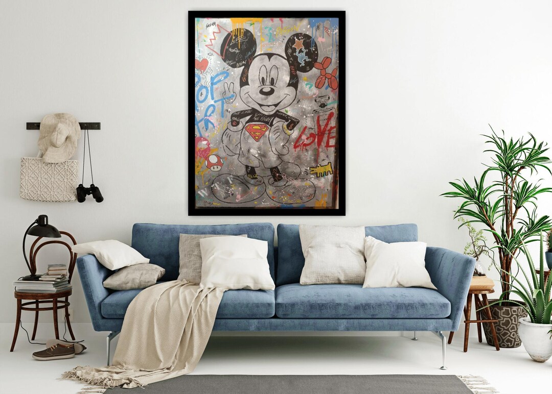 Mickey Street Art Painting - Etsy