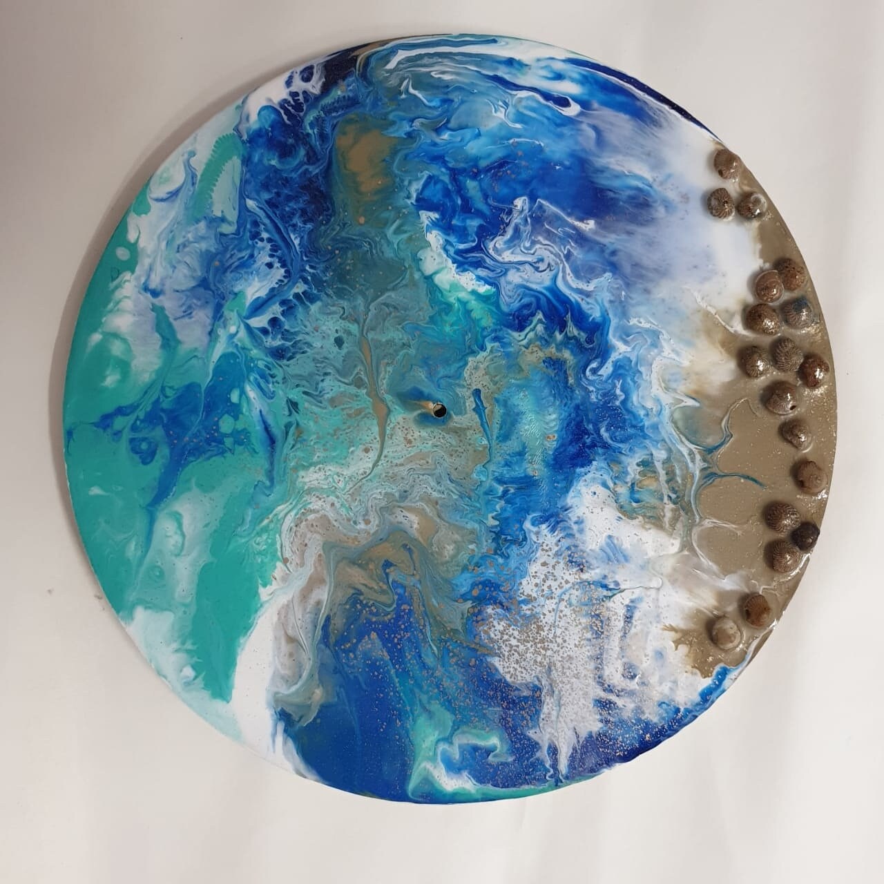 Resin Art Sea Blue MDF Board Art Work Wall Art Blue - Etsy
