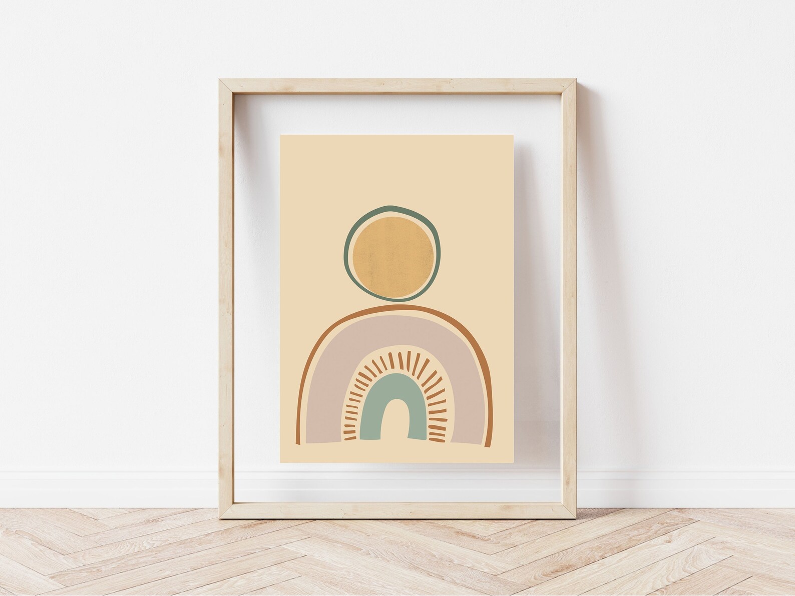 Boho Printable Wall Art, Boho Printable Wall Art, Abstract Rainbow ...