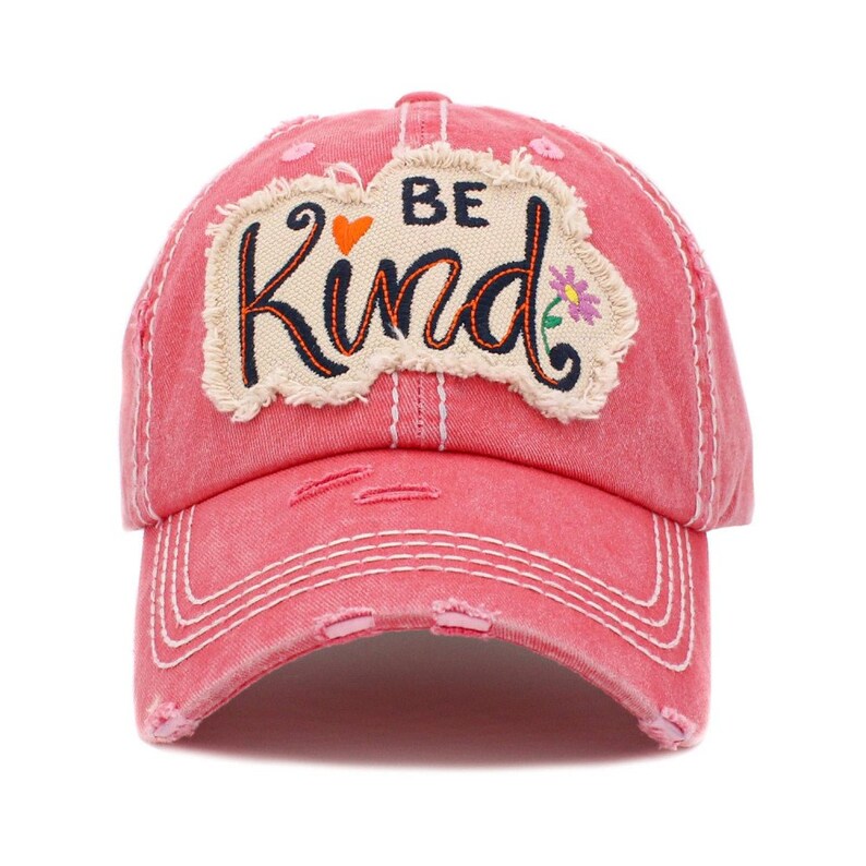 Be Kind Vintage Ballcap Distressed Ball Cap Inspirational - Etsy