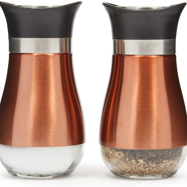 Copper Salt and Pepper Shakers - Etsy