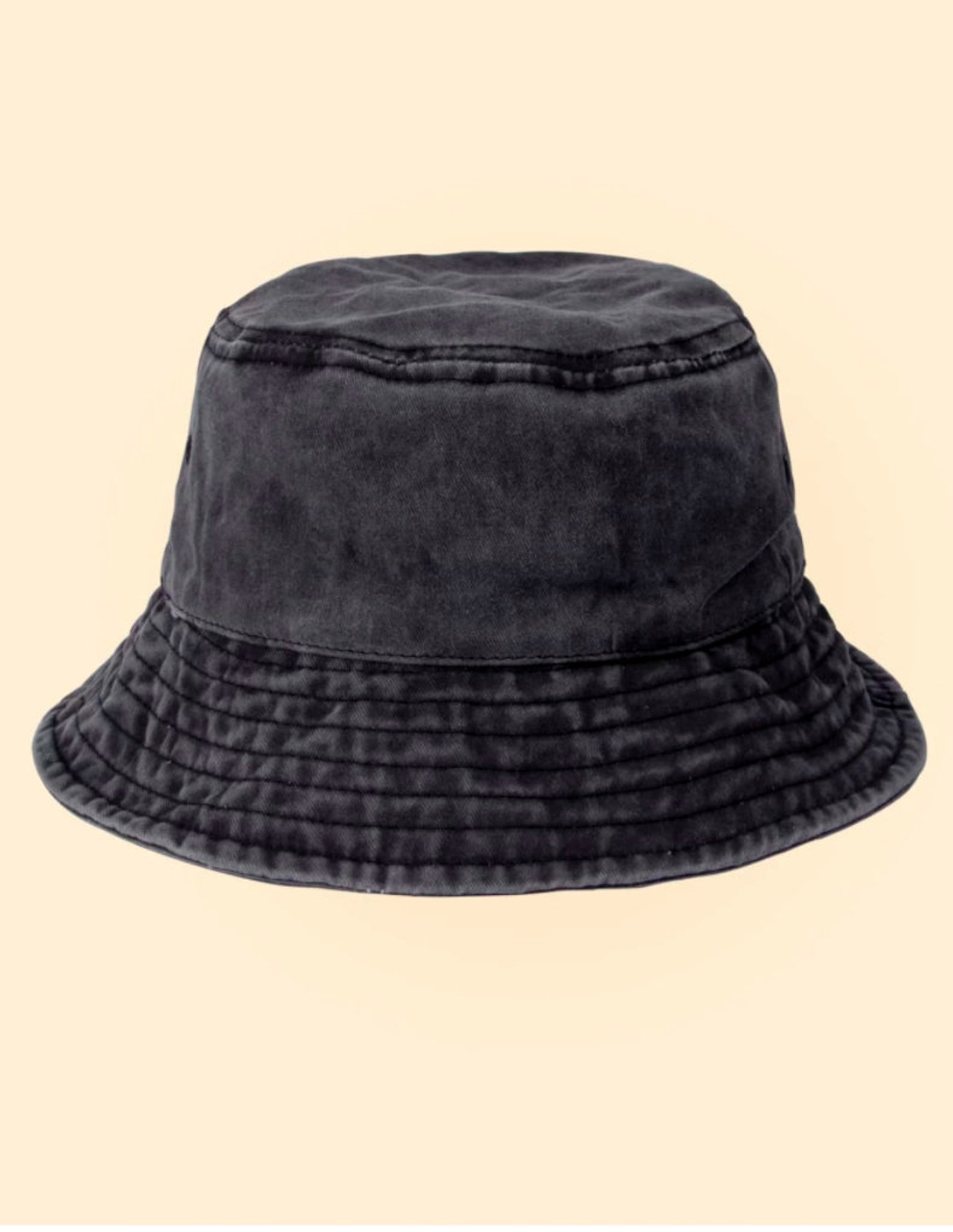 Black Denim Washed Bucket Hat Black Bucket Hat Summer Hats - Etsy