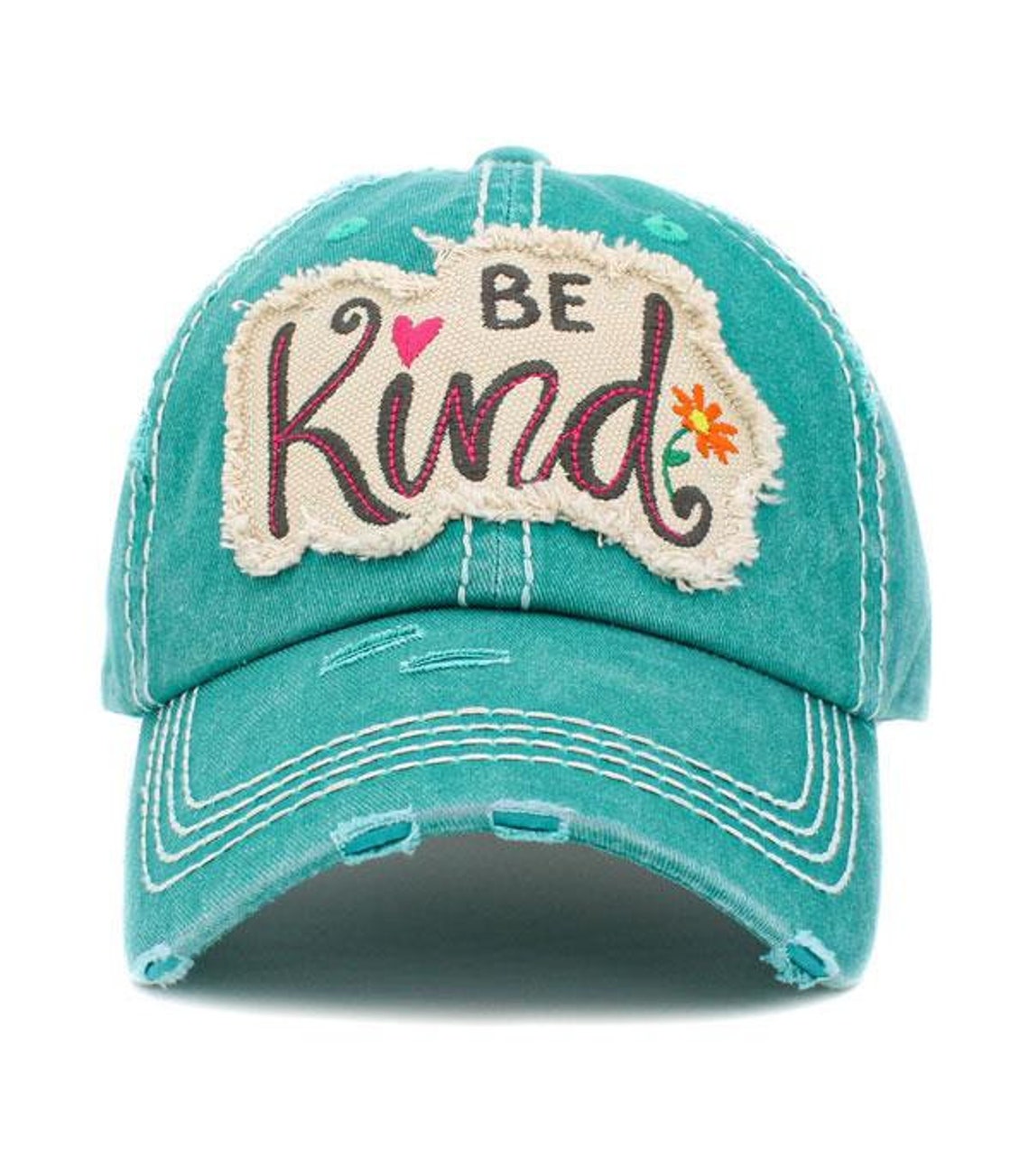 Be Kind Vintage Ballcap Distressed Ball Cap Inspirational - Etsy
