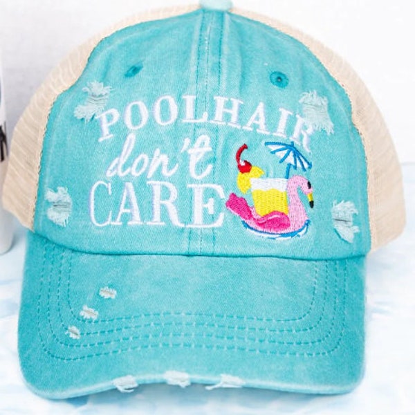Pool Hair Don't Care - Etsy
