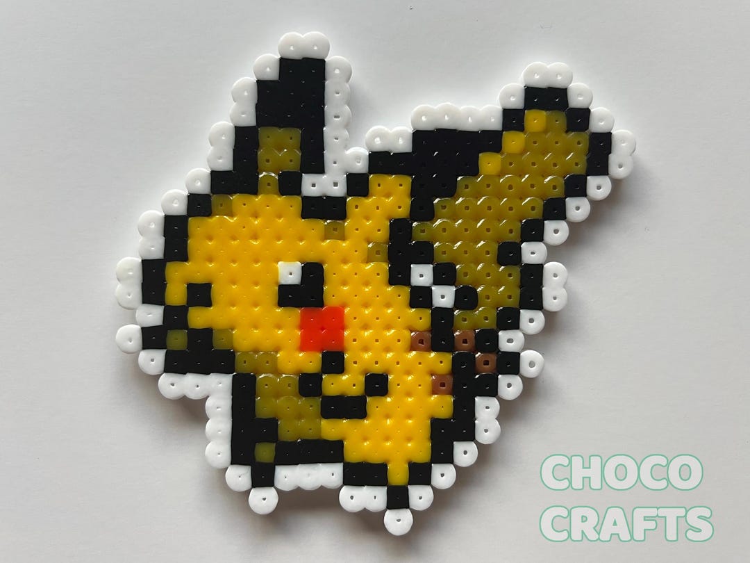 Pikachu Perler Bead Sprite - Etsy