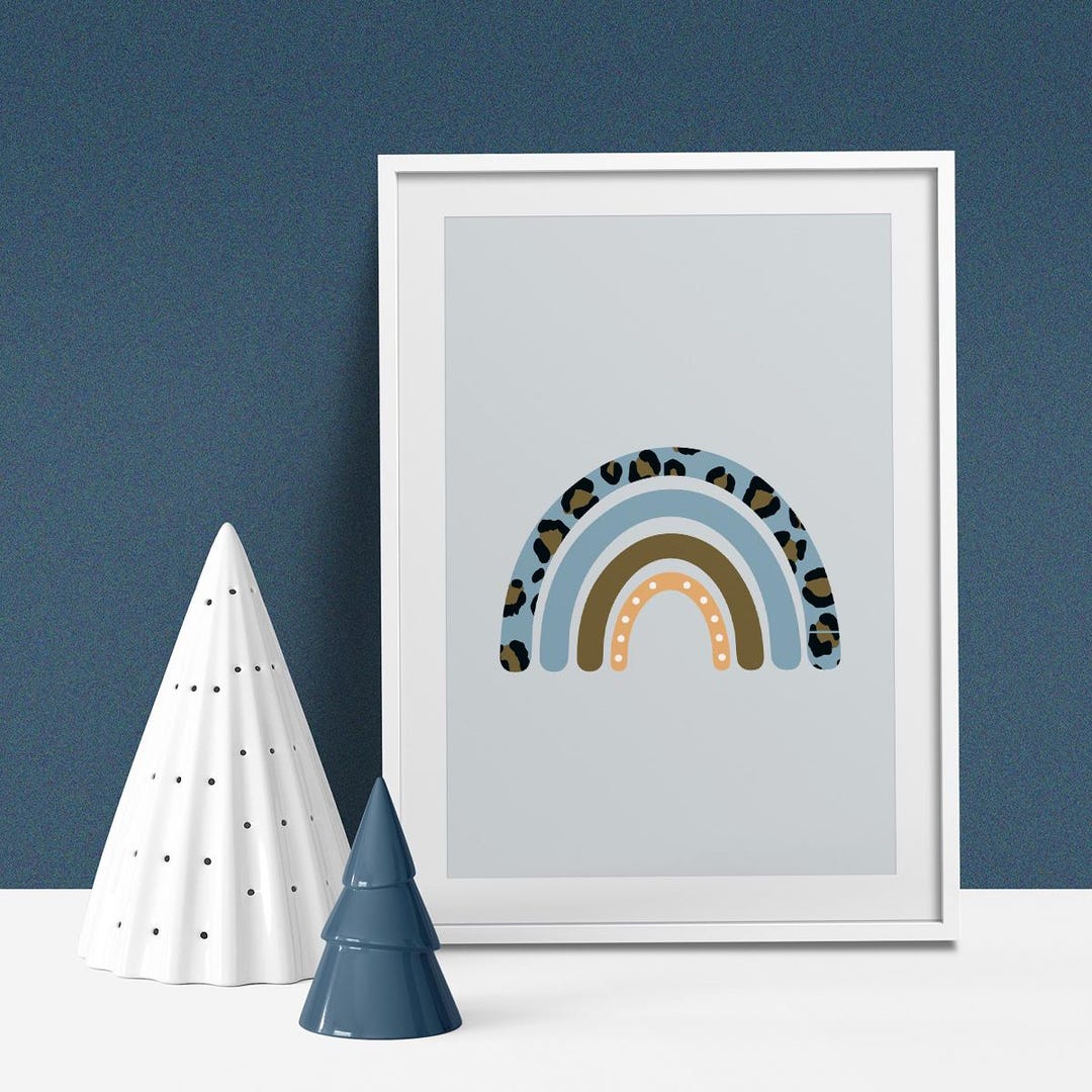 Poster Mural Rainbow Leo Blue - Etsy