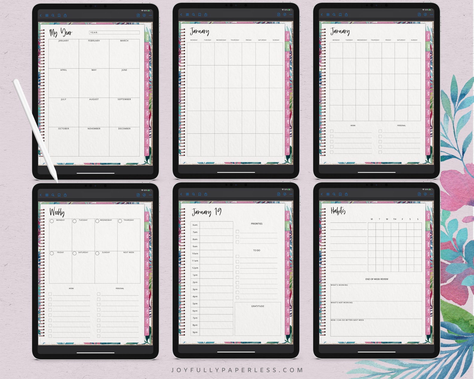 Digital Planner iPad Goodnotes Digital Planner Tablet | Etsy