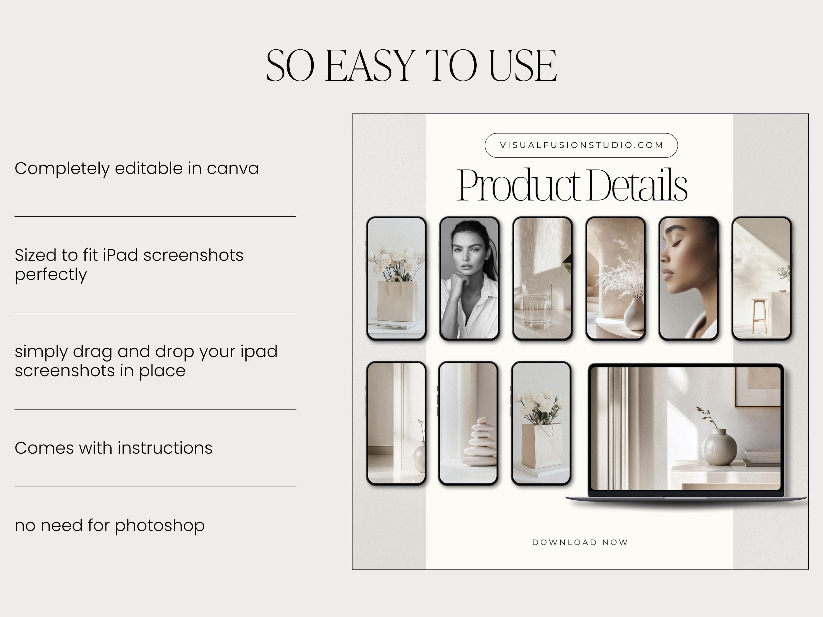 40 Canva Mockups, Aesthetic iPad Frames, Social Media Templates ...