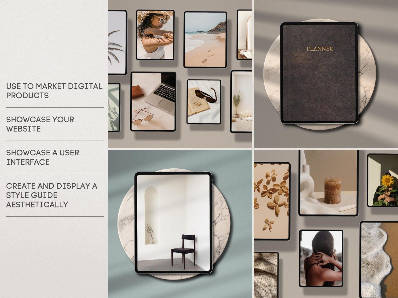 IPad Pro Mockups, Canva Template, Flatlays - Etsy