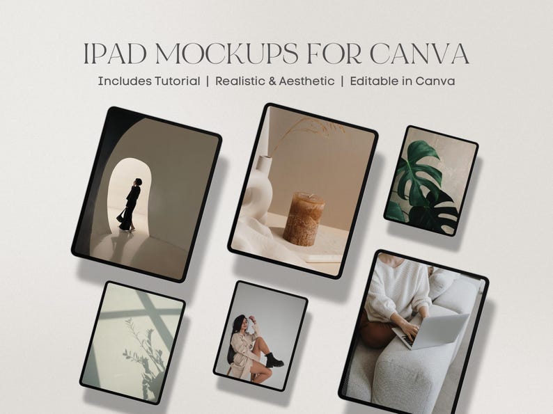 Canva iPad Mockup, iPad Mockups for Canva, iPad Flatlays, Device Mockup ...