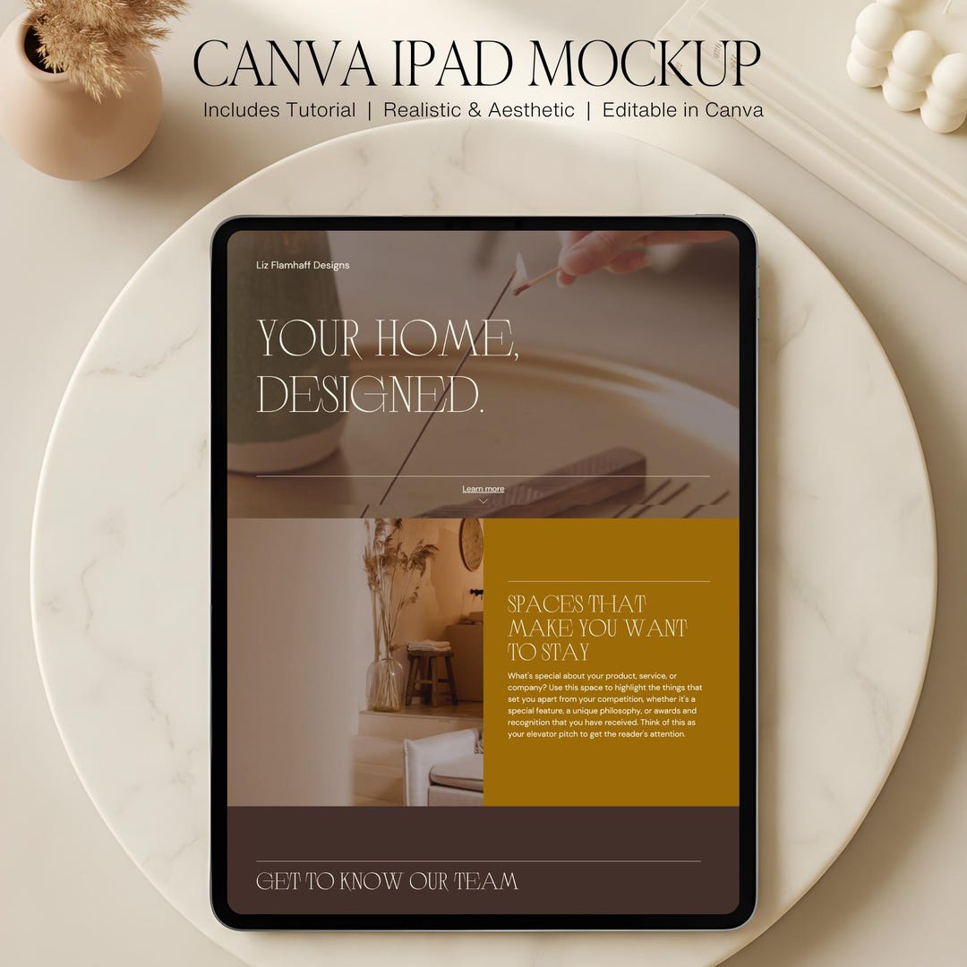 Canva iPad Mockup, Flatlay Device Mockup (digital Download) - Etsy