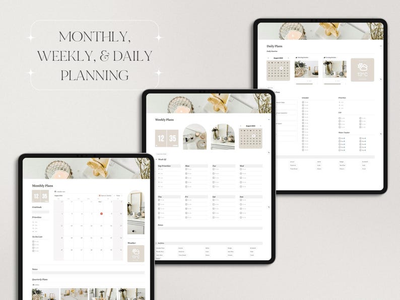 Notion Life Planner, Minimalist Dashboard (digital Download - Etsy