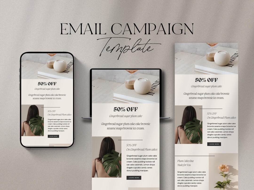 Canva Email Template, Mailchimp Template, Flodesk Template, Newsletter ...
