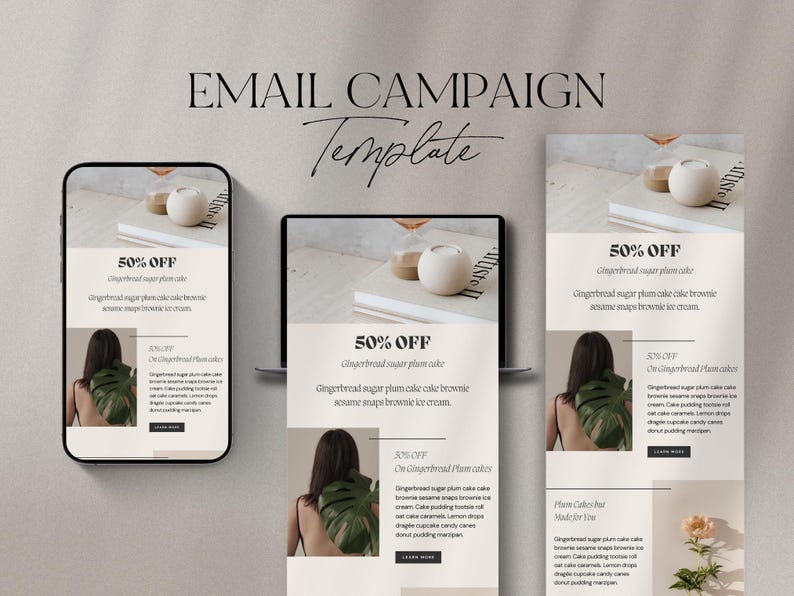 Canva Email Template, Mailchimp Template, Flodesk Template, Newsletter ...