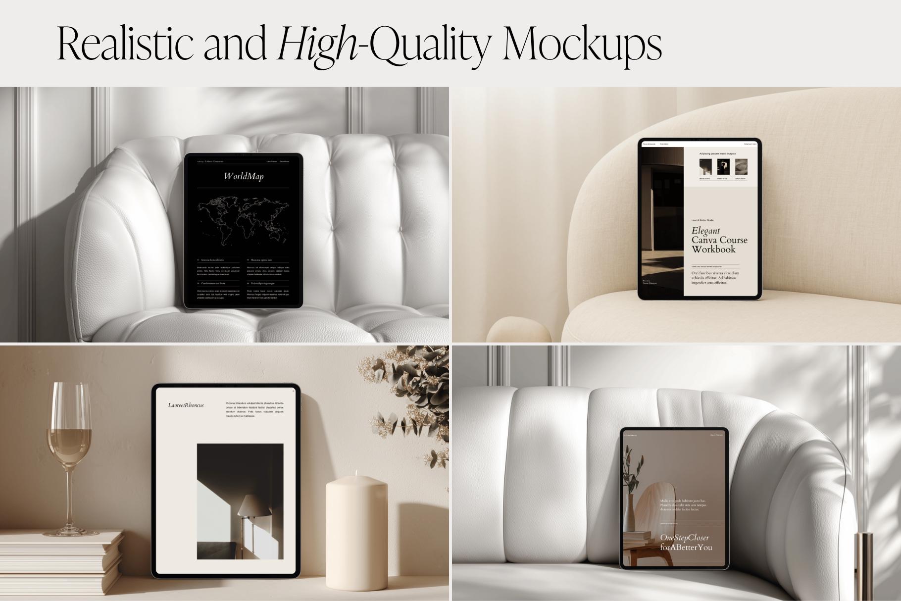 50 Canva iPad Mockups | iPad Mockup Bundle | Digital Product Mockups ...