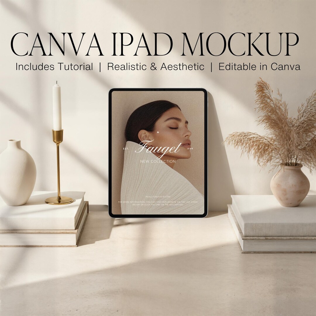 Canva iPad Mockup, iPad Mockups for Canva, iPad Flatlays, Device Mockup ...