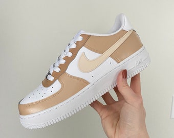 Custom Nike Air Force 1 Low Tan Brown - Etsy