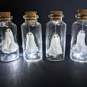 Wild Caught Ghost in A Jar, A Bottled Mini Ghost for Ghostly ...