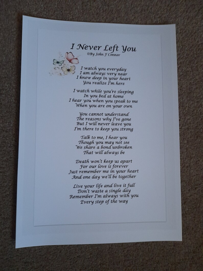 I Never Left You and Just Because Both Poems Are the Copyright of John ...