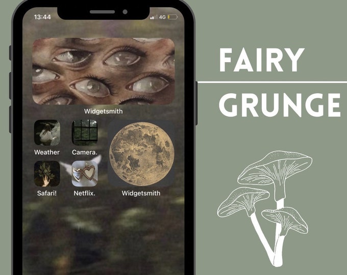 Fairy Grunge-goblincore App Icons Widgets Walpaper | Etsy