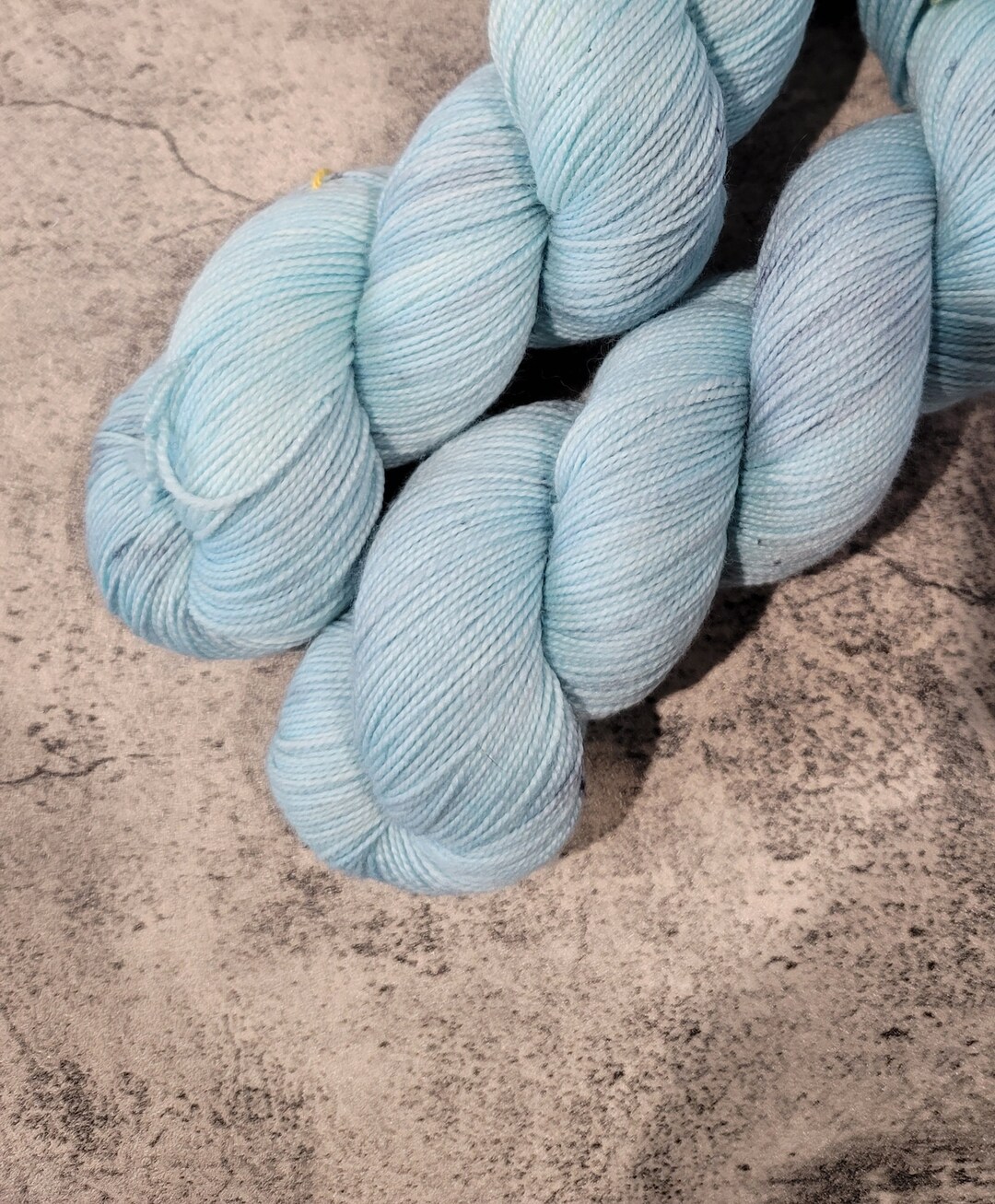 Blizzard Beach. Soft Blue With Subtle Speckles, Holiday Colorway ,hand ...