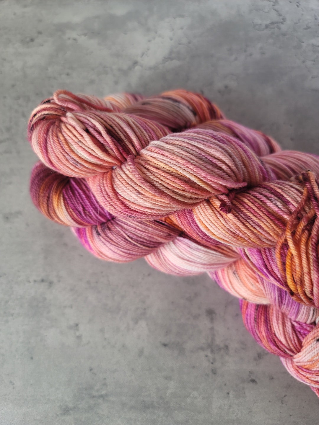 Hand Dyed Yarn Pinkberry, Pink, Soft Oranges, and Sherbet Limited ...