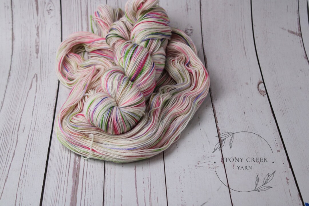 Hand Dyed Yarn, Cherry Blossom Rainfingering Yarn, Sock Yarn, Hand Dyed ...