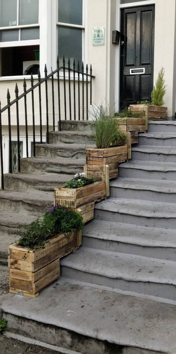 Reclaimed Timber Garden & Stairway Planter Boxes - Etsy