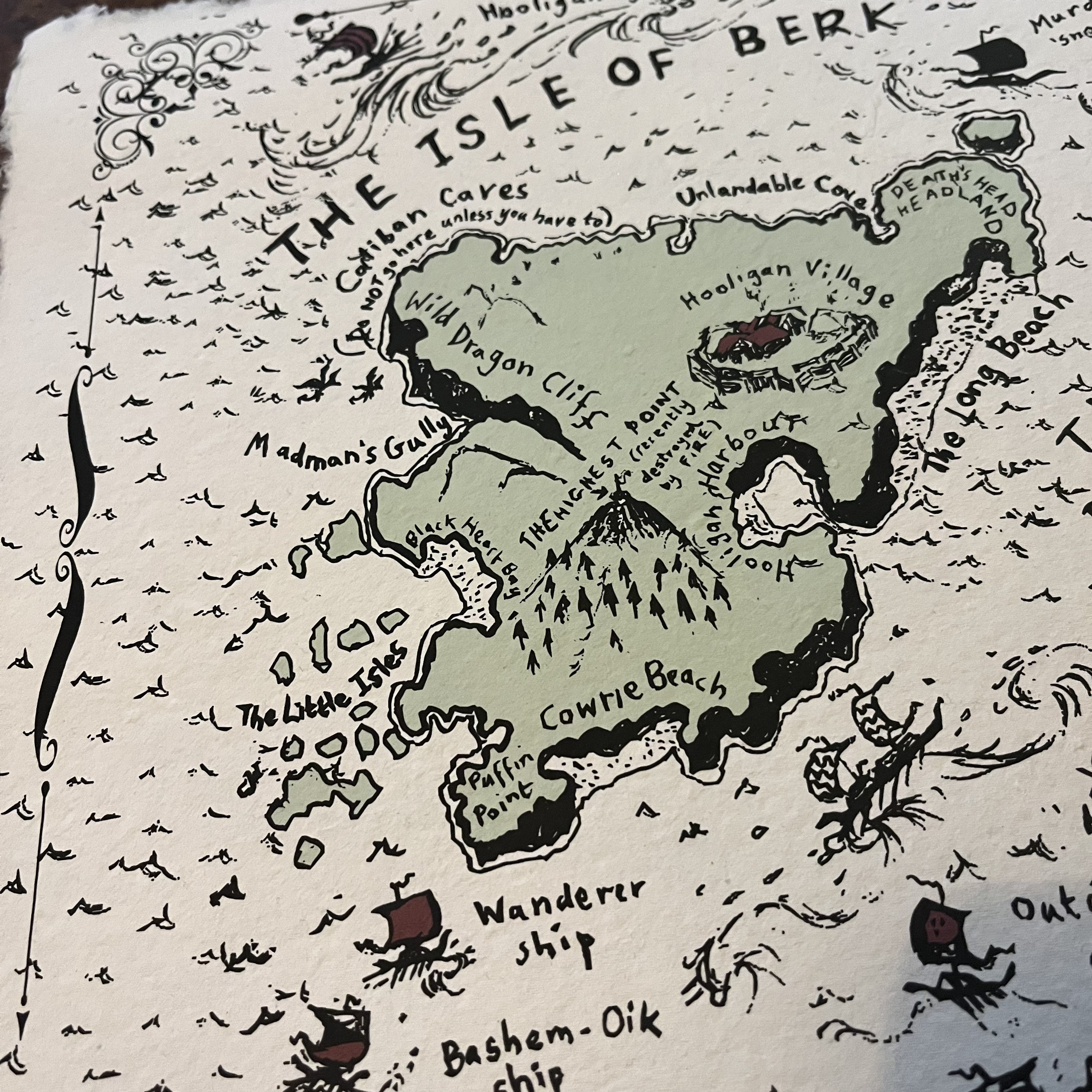 Mapa de Berk Mapa de Berk Cómo entrenar a tu dragón mapa - Etsy México