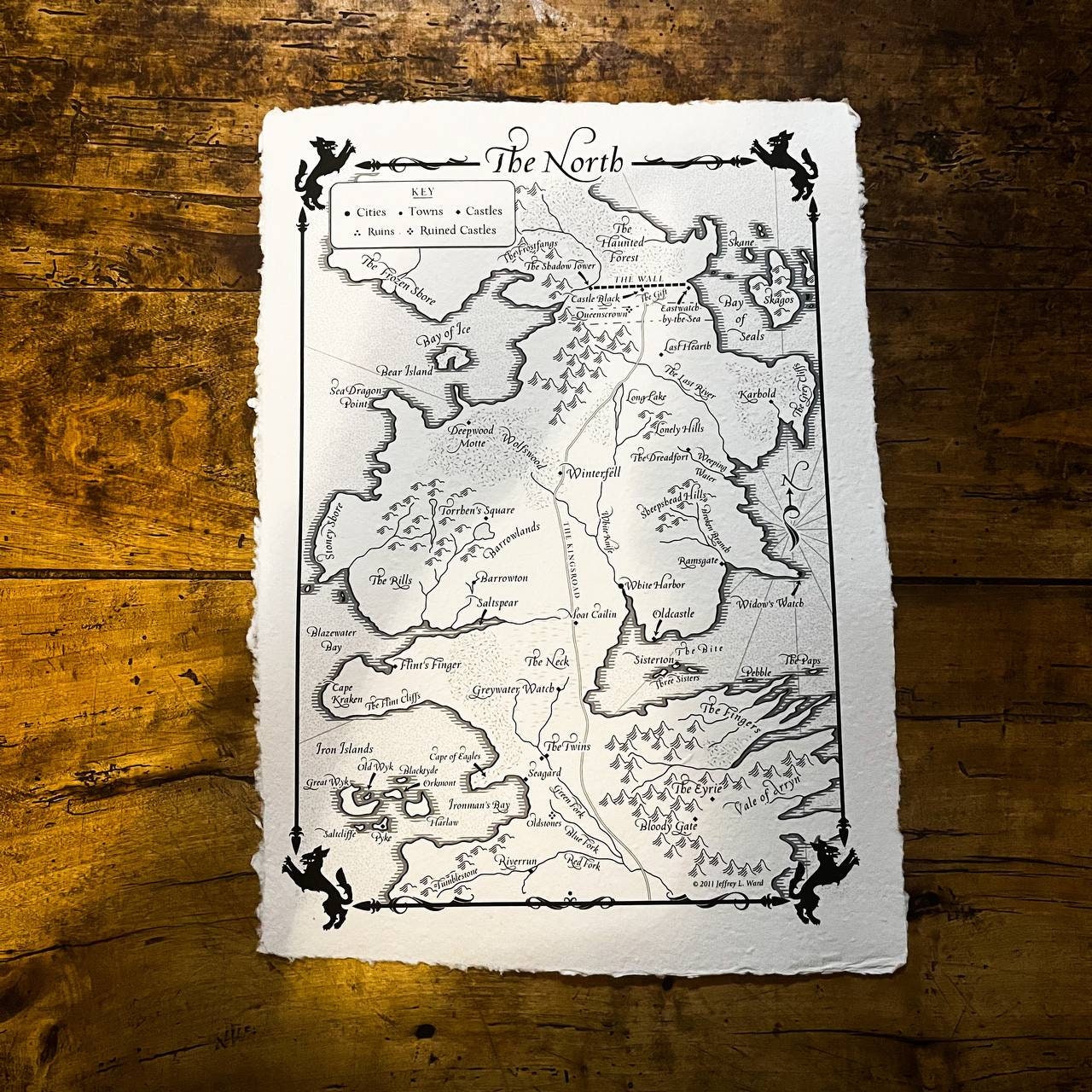 Westeros Map of the North, Game of Thrones the North Map, Westeros Map ...