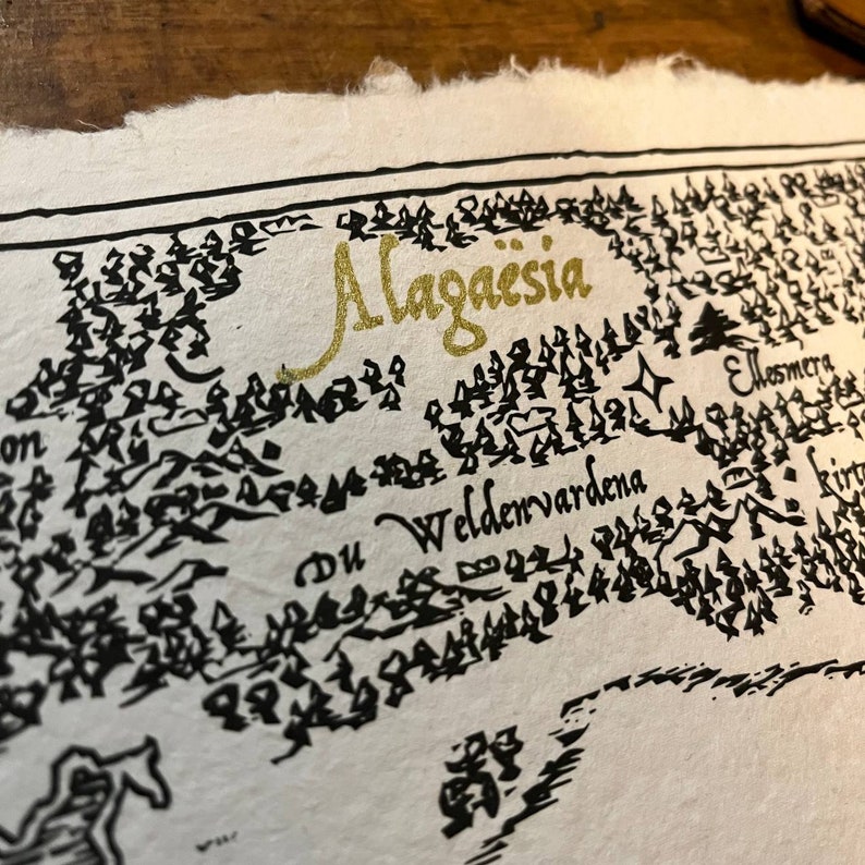 MAP of ALAGAESIA Eragon Map Christopher Paolini Eldest - Etsy UK