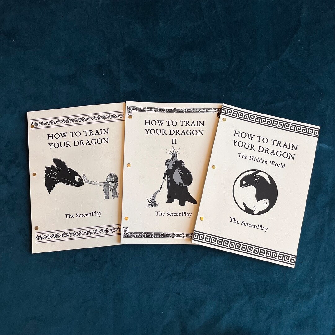 How to Train Your Dragon Full Trilogy 3 Movie Script Reprint Full ...