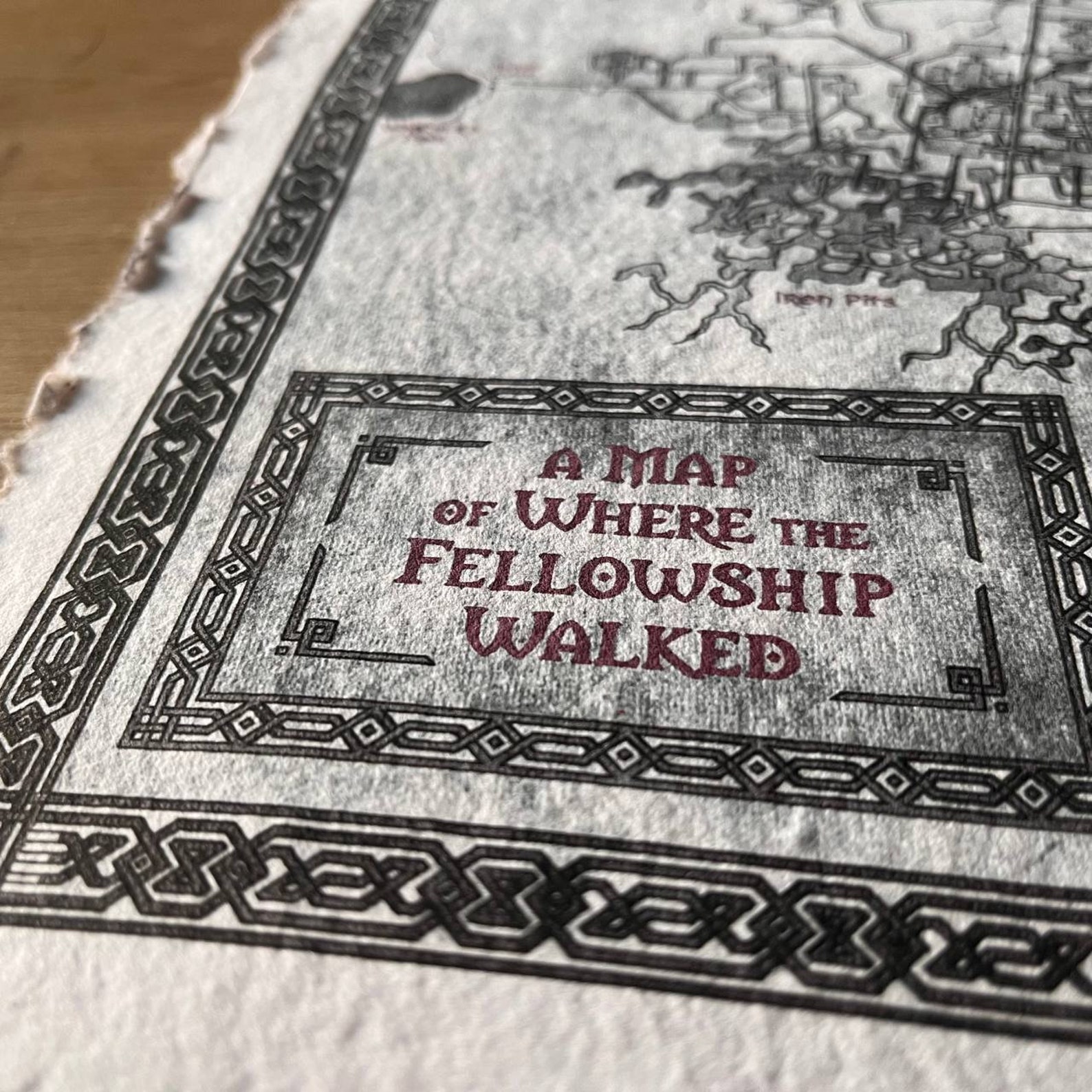 Map of the Mines of Moria Lord of the Rings Map Reproduction - Etsy Canada