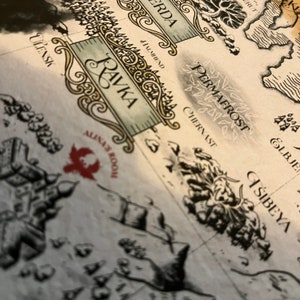 The Grishaverse Map, Grisha Trilogy, Shadow and Bone, Six of Crowsnovyi ...