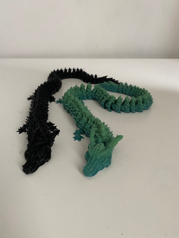 Articulating Dragon Fidget Toy Crystal Dragon Stress Toy - Etsy