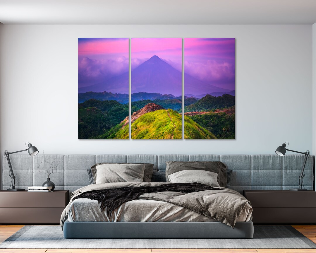 Mayon Volcano at Sunset on Luzon Island Modern Art for Home - Etsy
