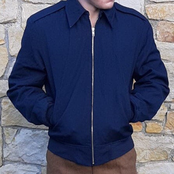 RAF Bomber Jacket, Navy Blue. British Military Surplu… - Gem