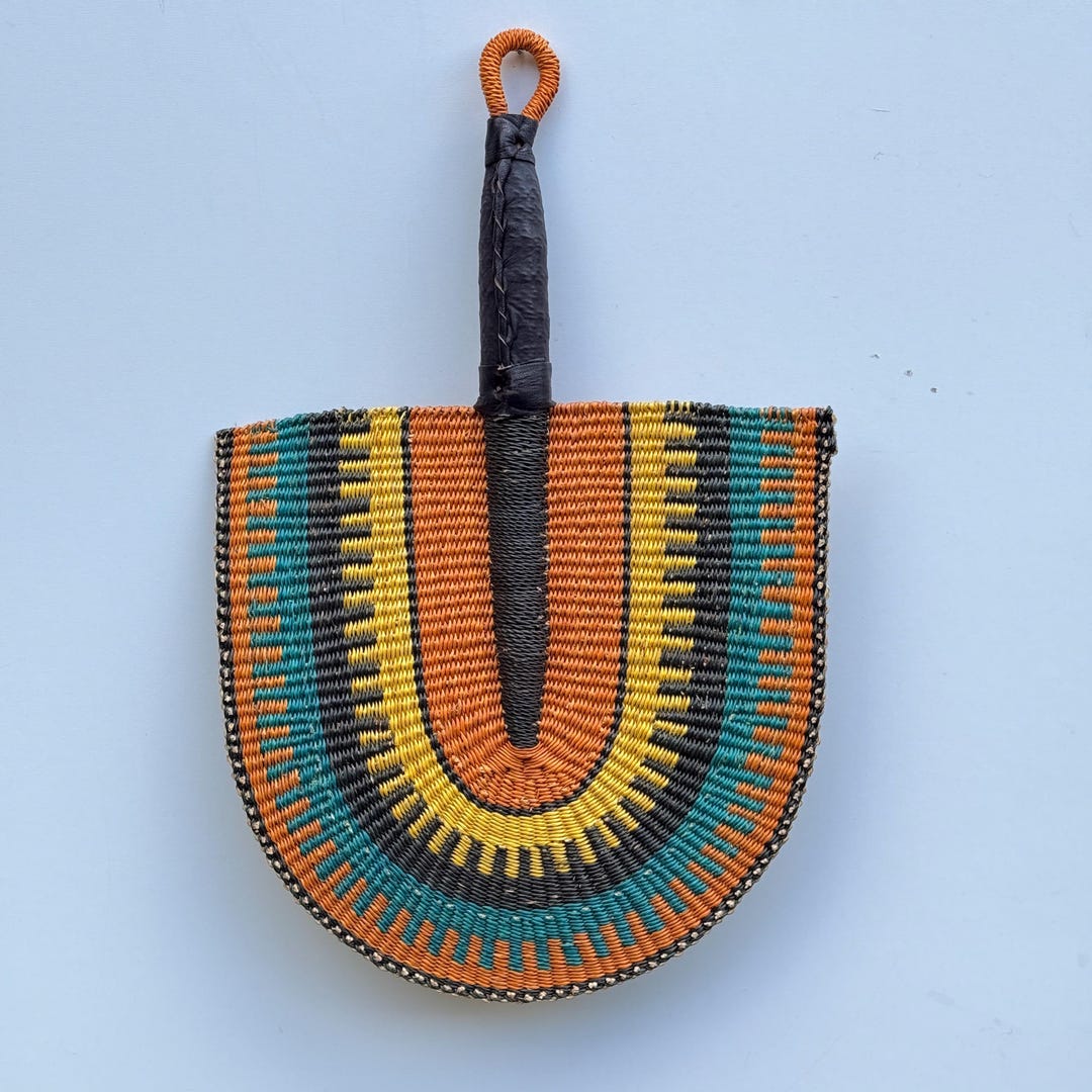 Bolga Fan | Hand Fan | Handwoven AFRICAN Hand Fan | African Woven Fan ...