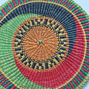 Handwoven Bolga Placemats | Eco-friendly African Table Mats - Etsy
